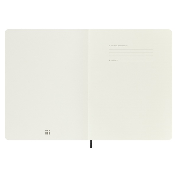 LIBRETA FORMATO DOBLE BLANDA NEGRA RAYADA-LISA - Minkred